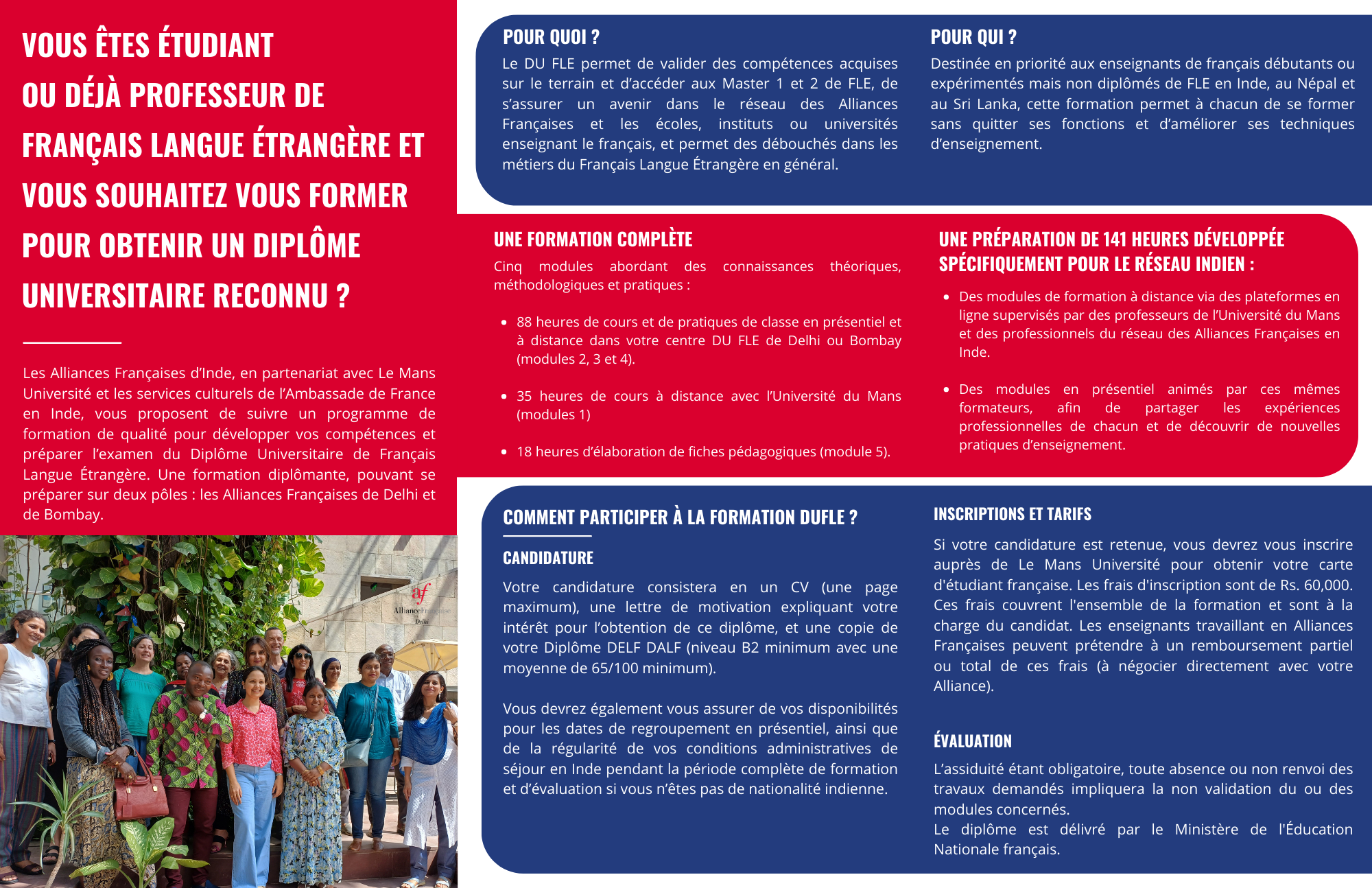 French Teacher Diploma DU FLE - Alliance Française de Delhi