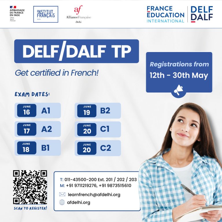 DELF / DALF Exams - Alliance Française de Delhi