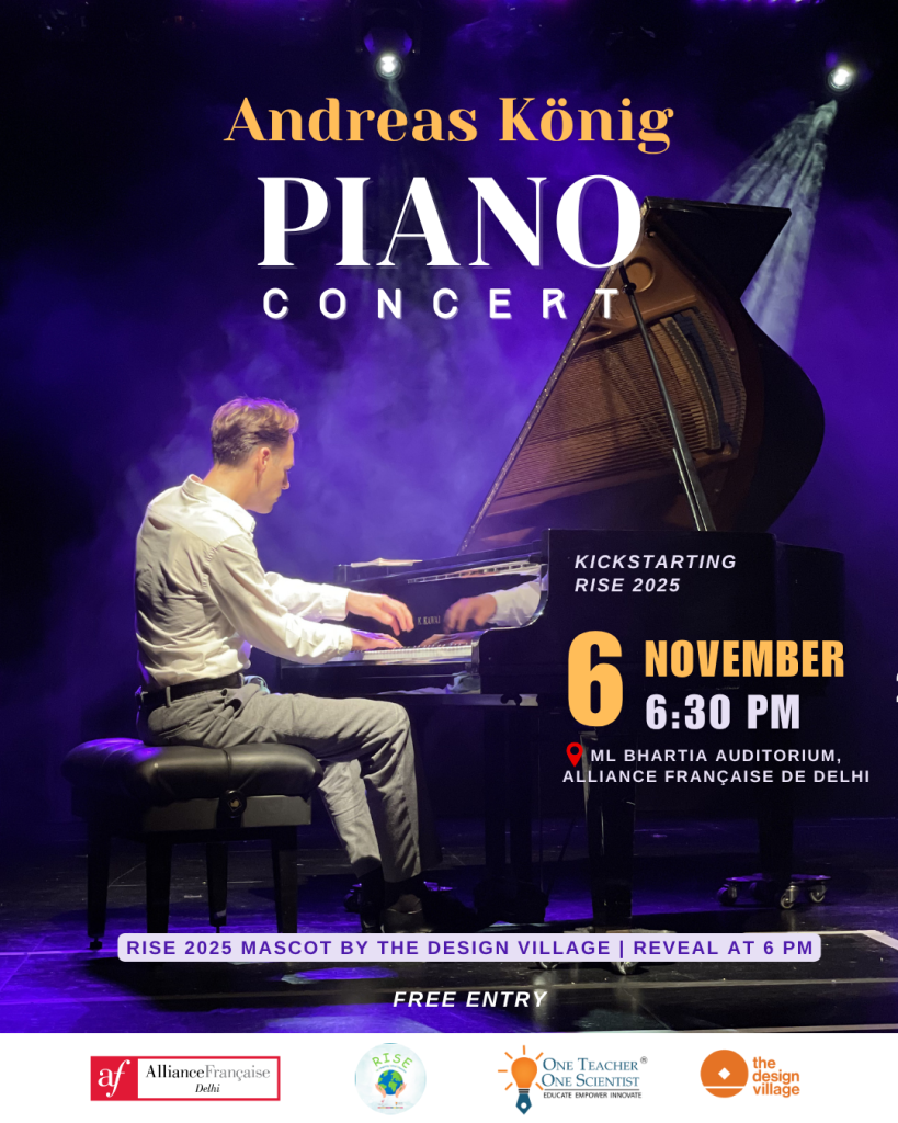 Piano concert by Andreas König | RISE 2025 - Alliance Française de Delhi