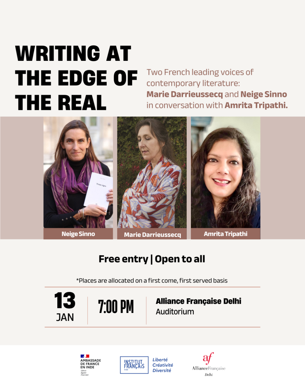 Writing at the Edge of the Real | Meet French writers Marie ...