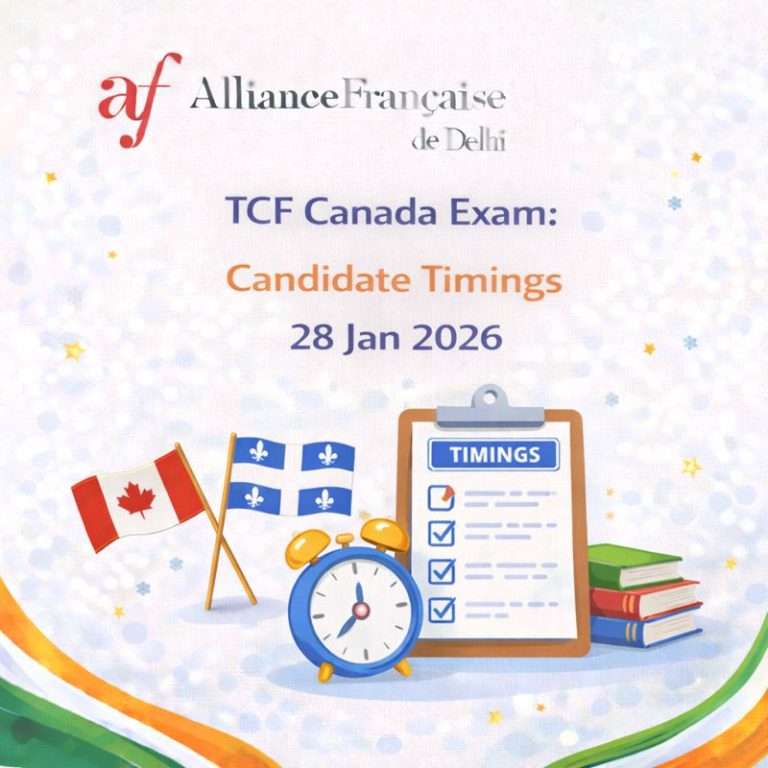 TCF Canada Exam: Candidate Timings - 28 Jan 2026 - Alliance Française ...